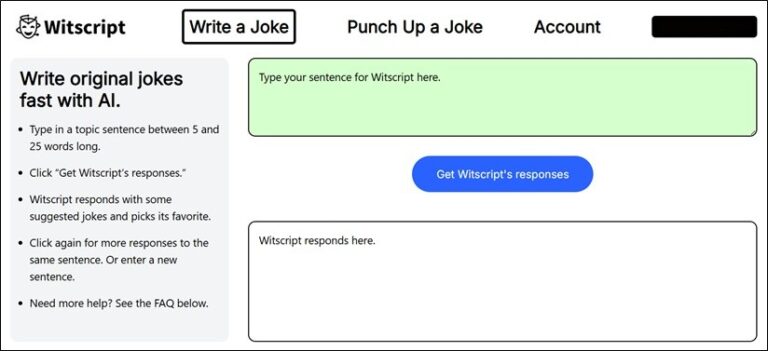 Witscript — An AI-powered joke-writing assistant