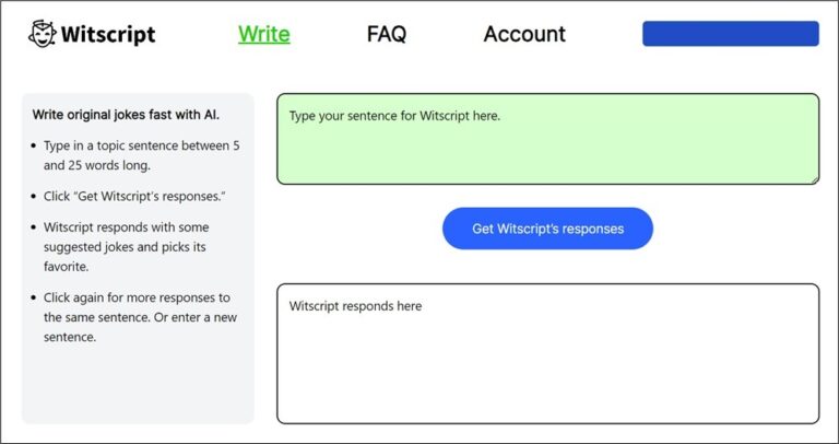 Witscript — An AI-powered joke-writing assistant